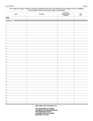 NYC-FP Annual Report of Fire Premiums Tax Upon Foreign and Alien ...