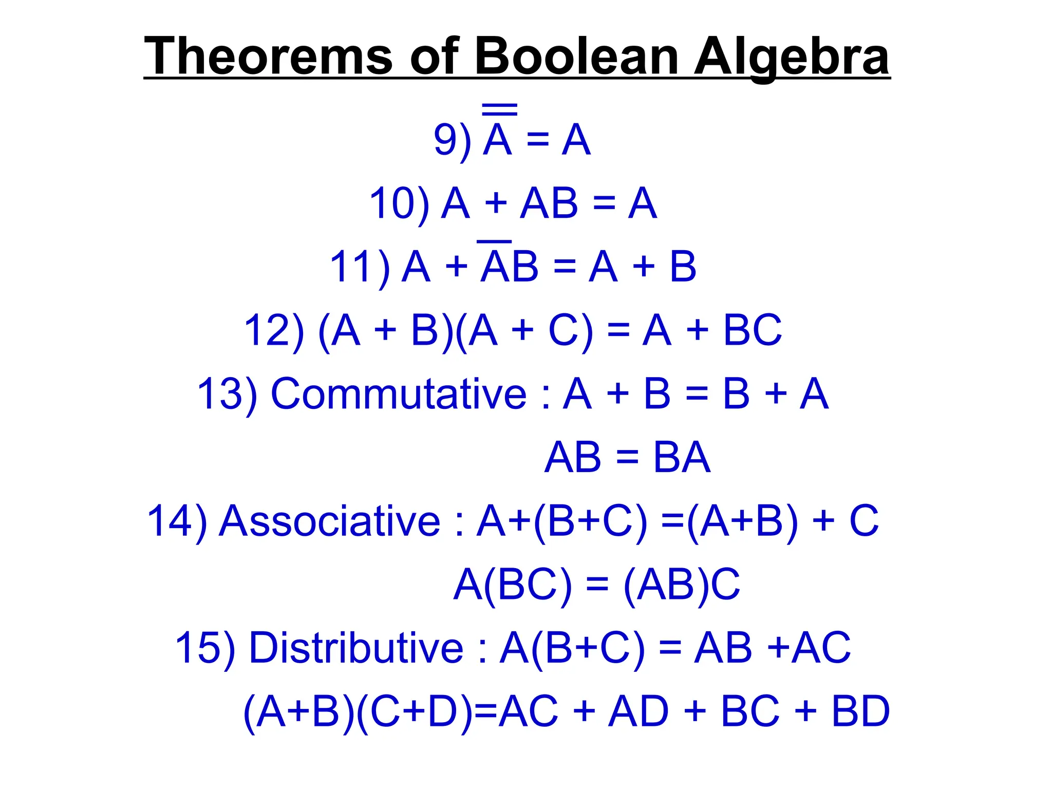 Best Explanation about De Morgan's Law and Components | PPT