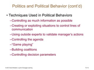 organizational behavior notes for class.ppt