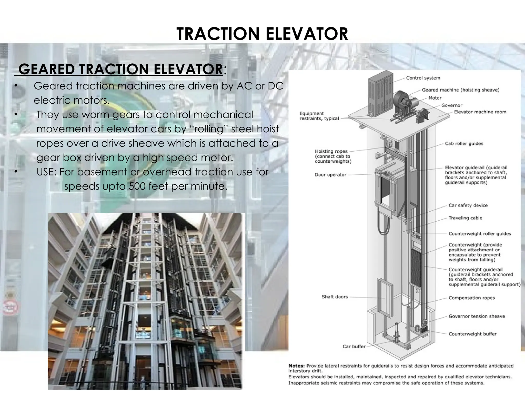 Building Utilities 2 : Elevators and Escalators | PPT