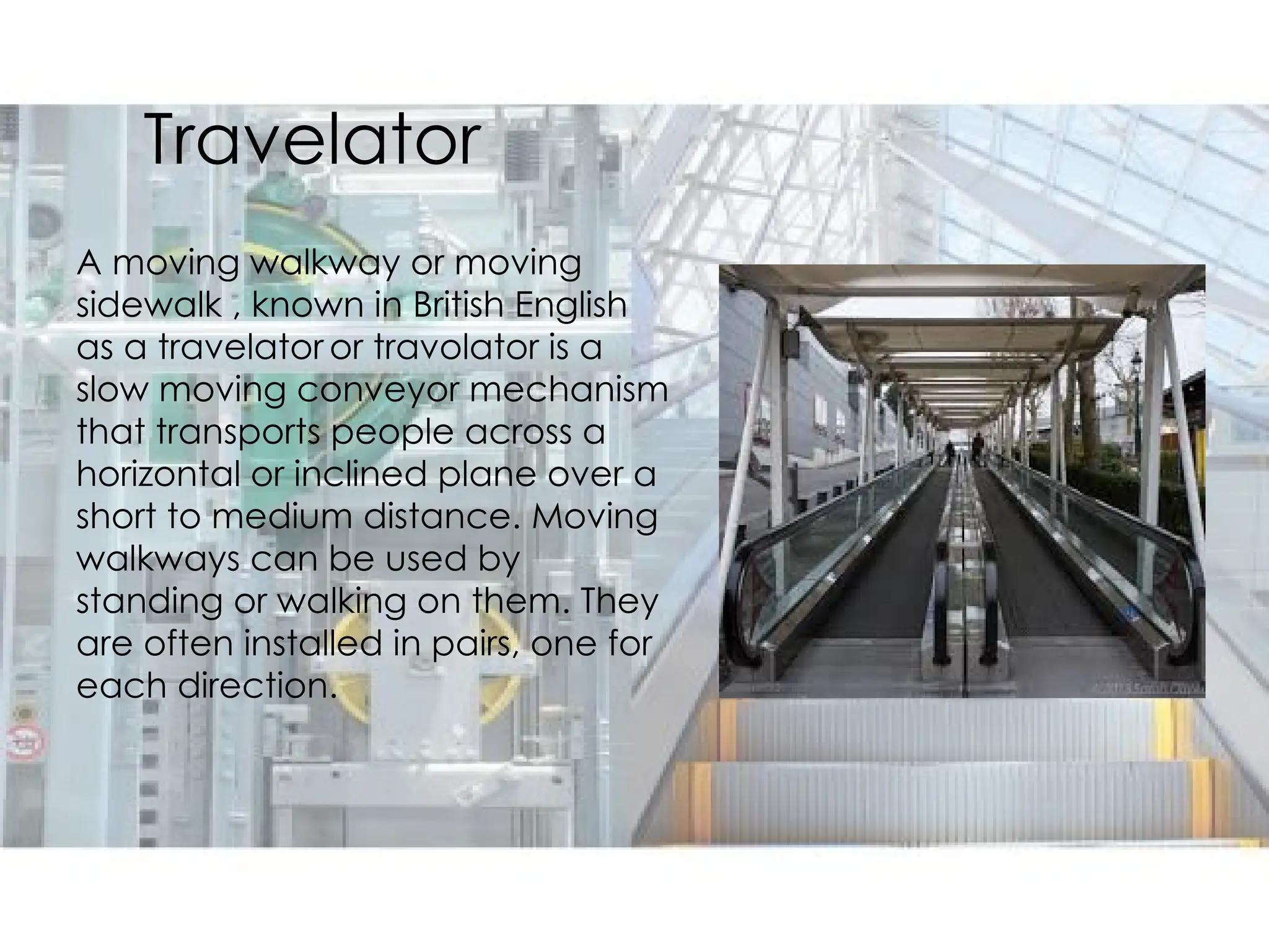 Building Utilities 2 : Elevators and Escalators | PPT
