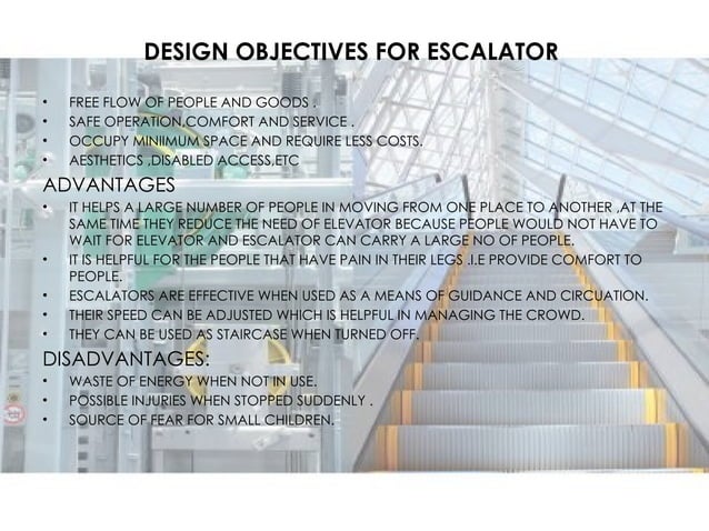 Building Utilities 2 : Elevators and Escalators | PPT