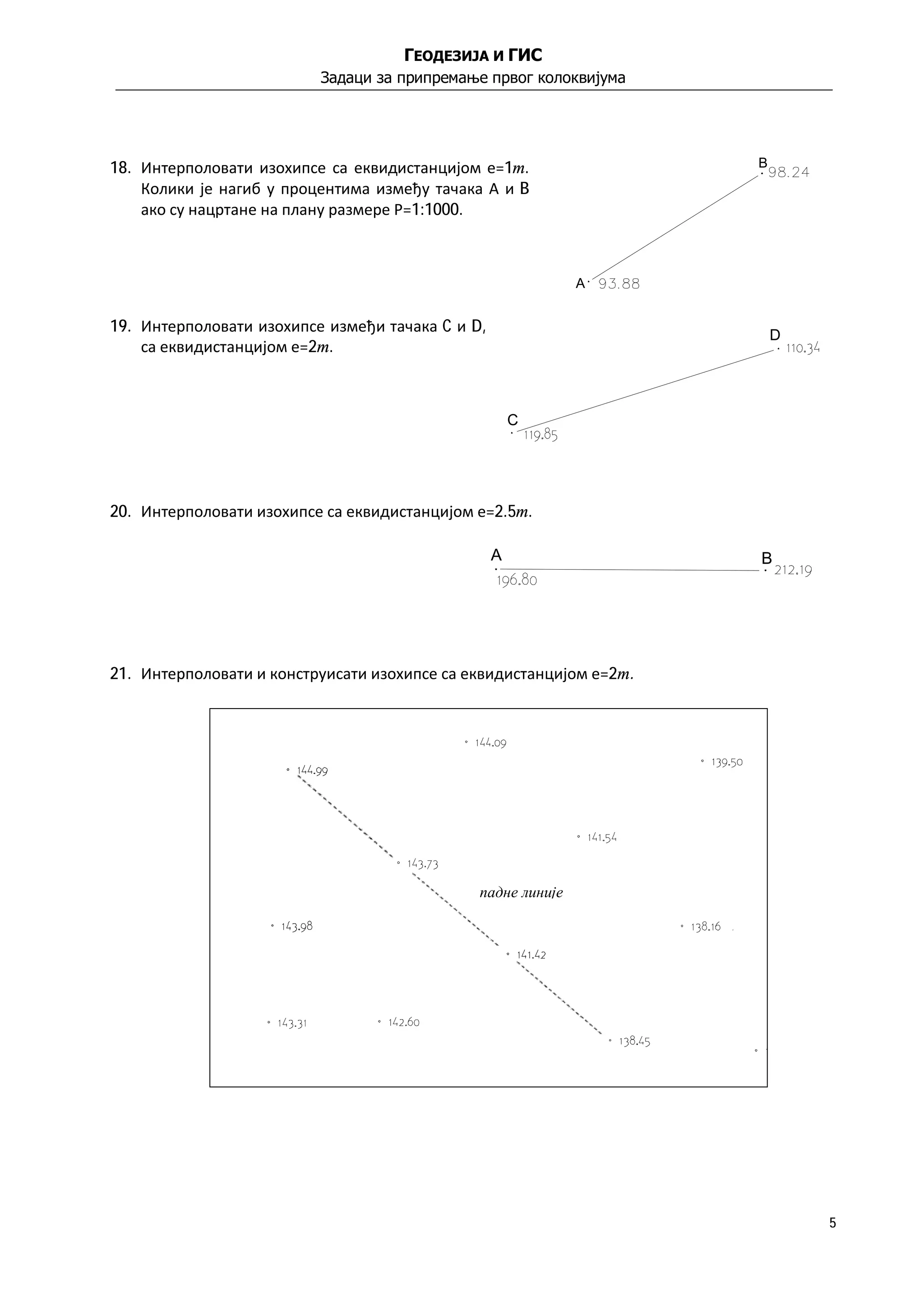 129557838 geodezija-i-gis-zadaci-za-prvi-kolokvijum | PDF