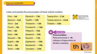 Teaching English Dates and Ordinal Numbers for Birthdays | PPTX