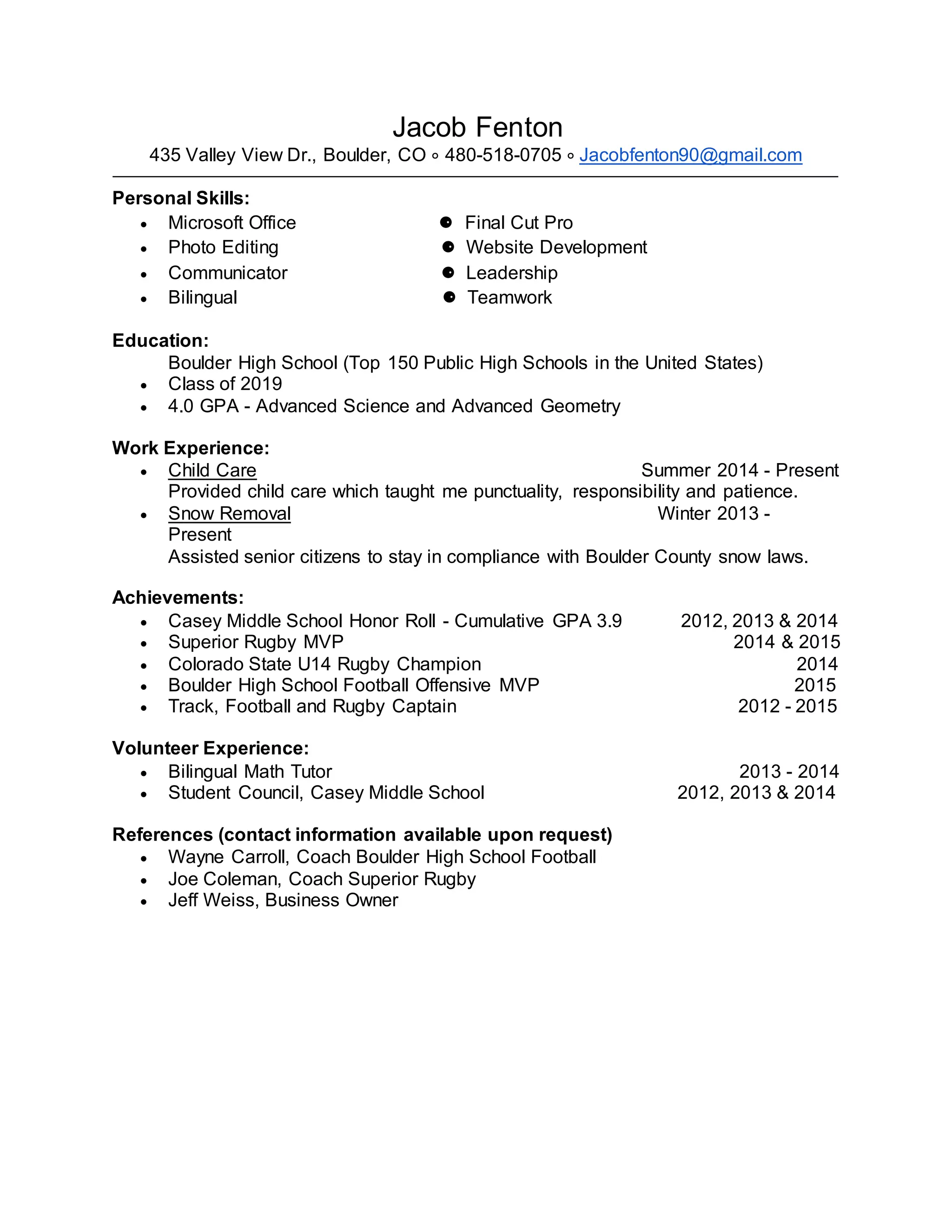 Jacob Fenton resume | DOCX