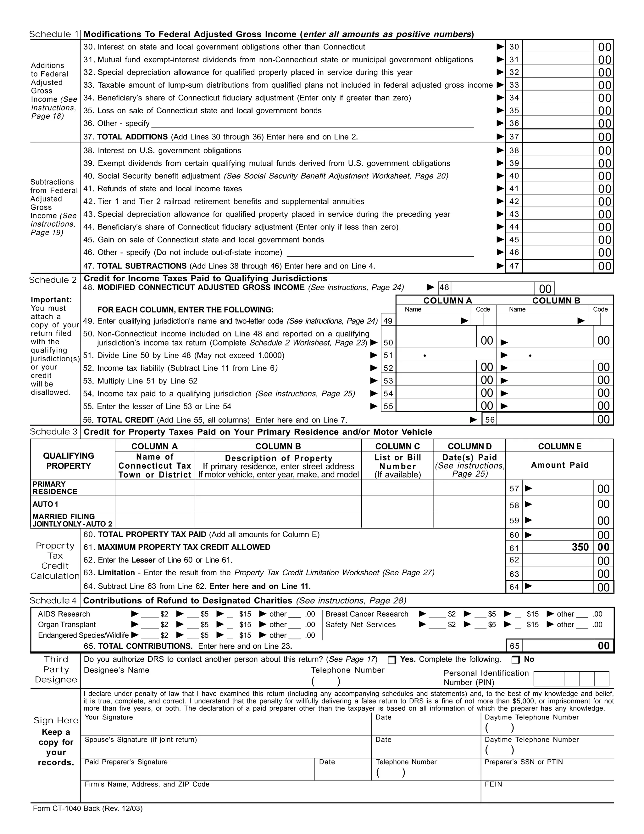 Estimated Connecticut Income Tax Payment Coupon for Individuals | PDF