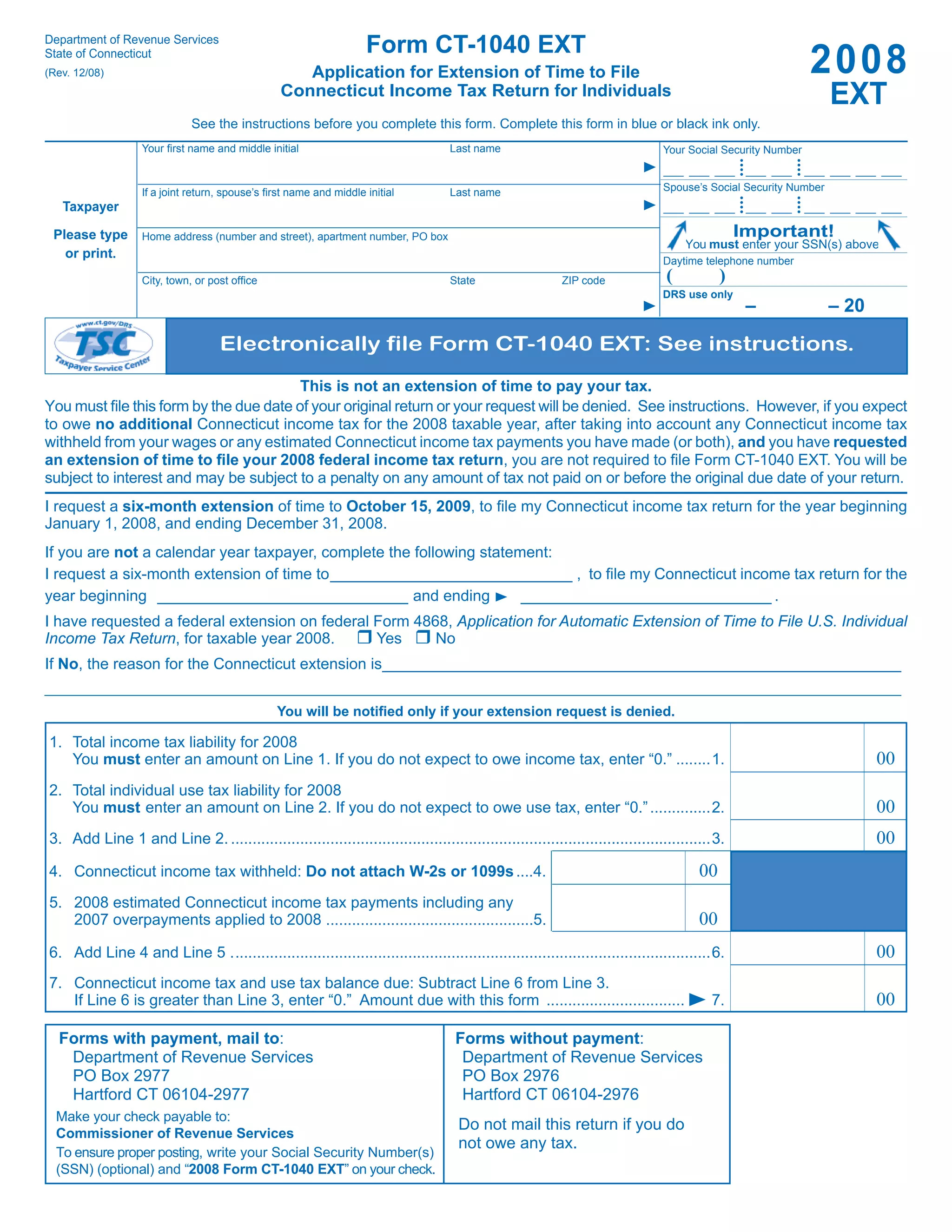 Connecticut Income Tax Withholding Supplemental Schedule | PDF