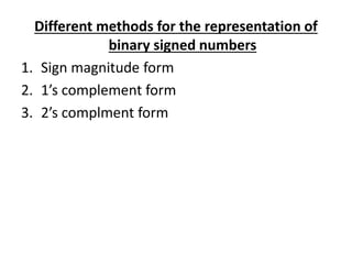 binary arithmetic rules | PPT