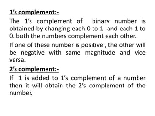 binary arithmetic rules | PPT