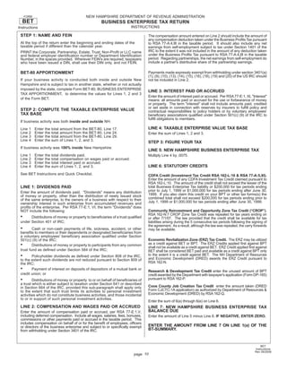 Business Enterprise Tax Return | PDF