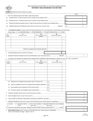 Interest and Dividends Tax Return | PDF