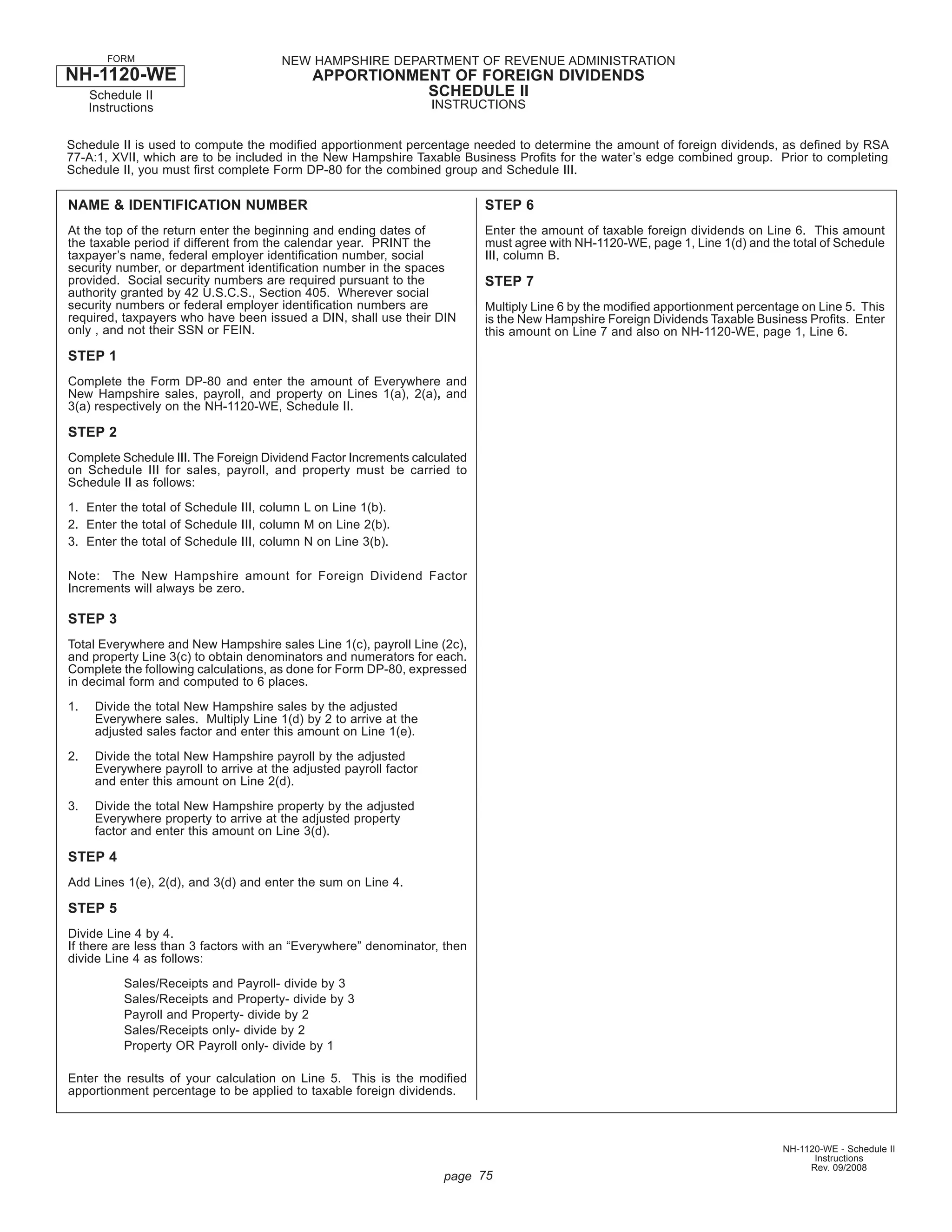 Apportionment of Foreign Dividends | PDF