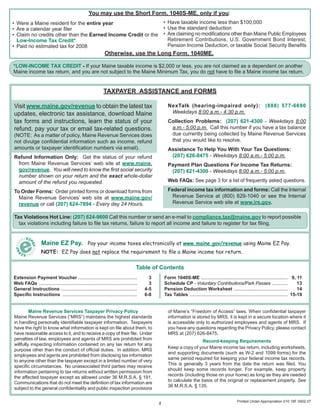 1040S-ME resident short form booklet (forms & instructions) | PDF