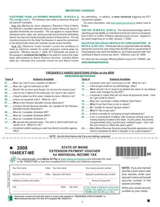1040S-ME resident short form booklet (forms & instructions) | PDF