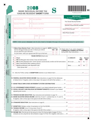 1040S-ME resident short form booklet (forms & instructions) | PDF