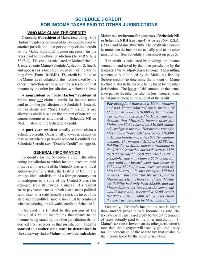 - Instructional pamphlet for Schedule 3 | PDF