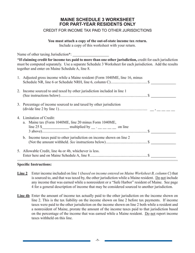 - Instructional pamphlet for Schedule 3 | PDF