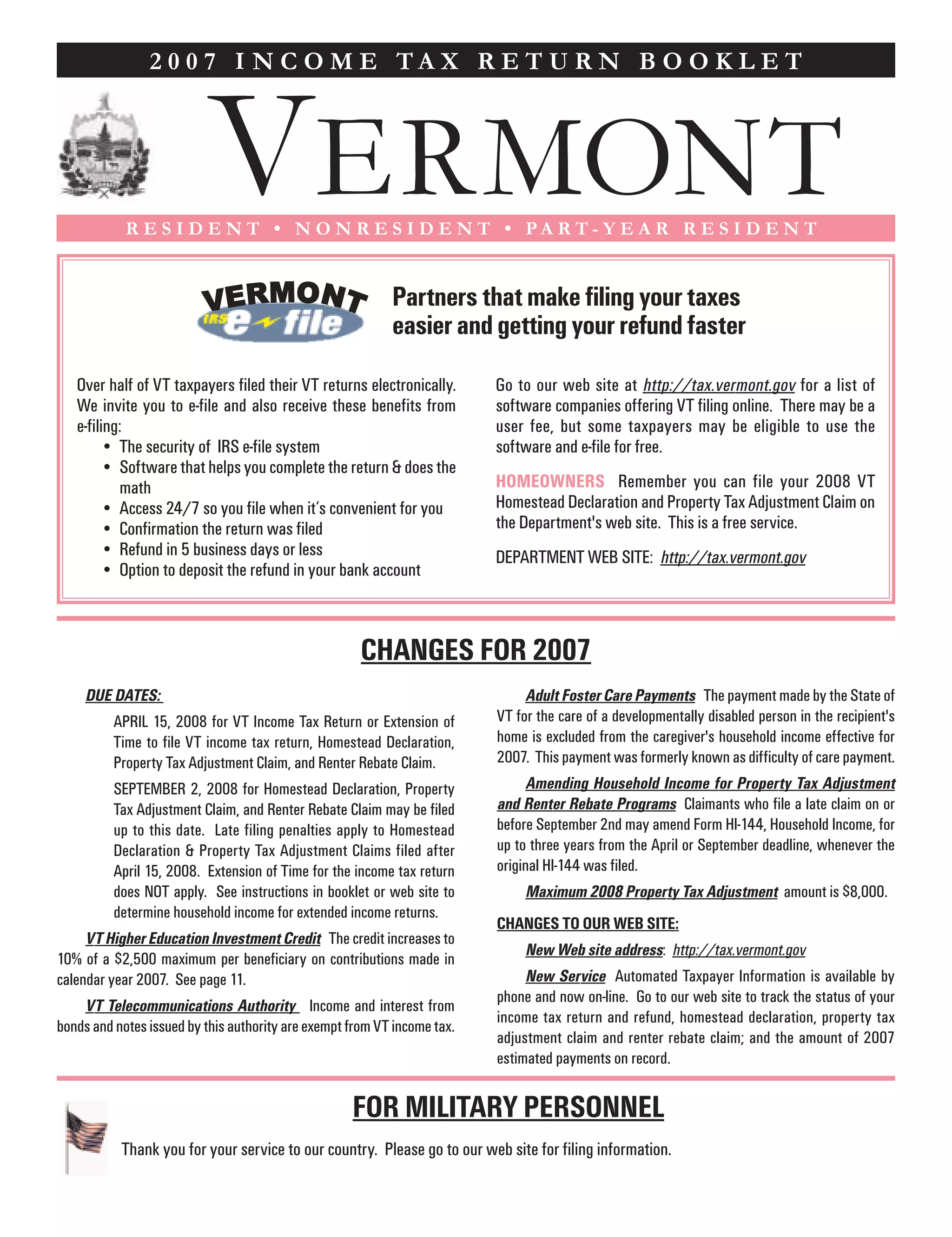 Income Tax Booklet | PDF