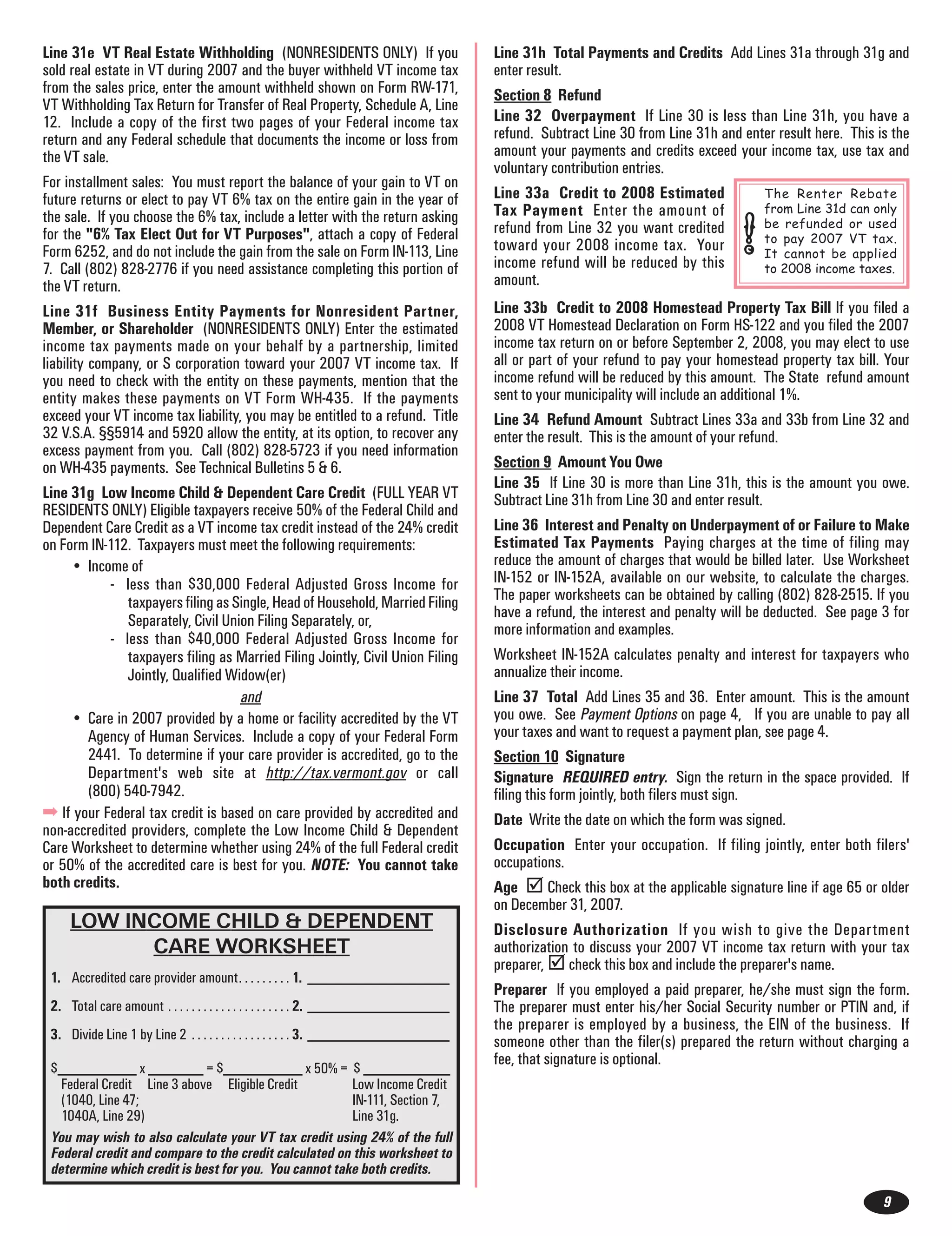 Income Tax Booklet | PDF