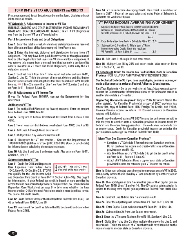 Income Tax Booklet | PDF