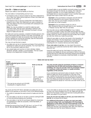 IT-201 Resident Income Tax Return (long form) and instructions ...