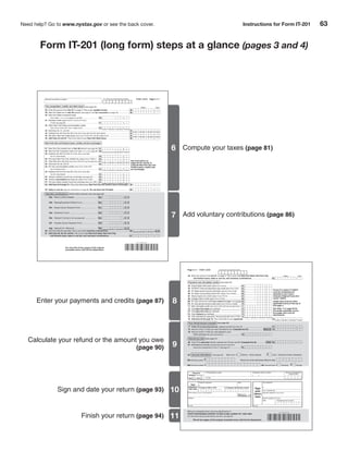 IT-201 Resident Income Tax Return (long form) and instructions ...