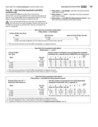 IT-201 Resident Income Tax Return (long form) and instructions ...