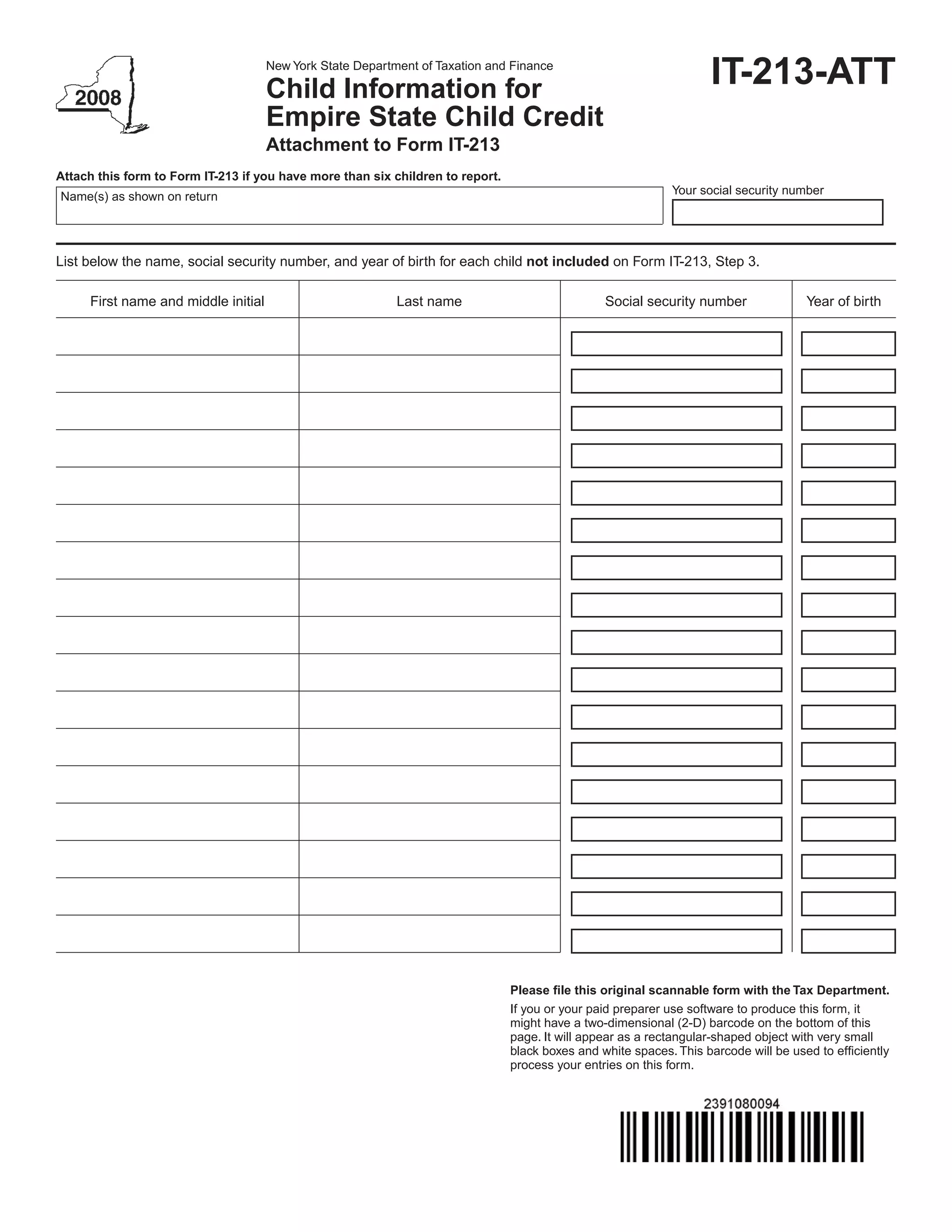IT-216 Claim for Child and Dependent Care Credit and instructions | PDF
