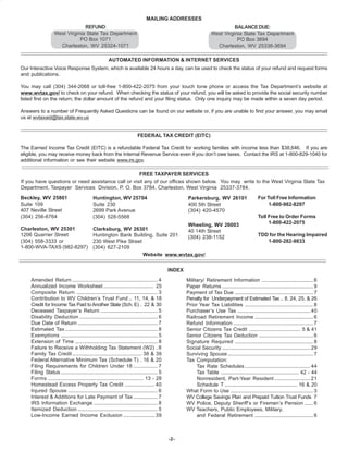 2008 Individual Tax Return Instructions | PDF