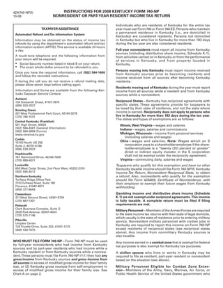 740-NP Packet--- 2008 Kentucky Part-Year and Nonresident Tax Booklet ...