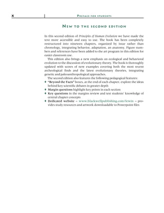 Principles of Human Evolution 2nd Edition Foley | PDF