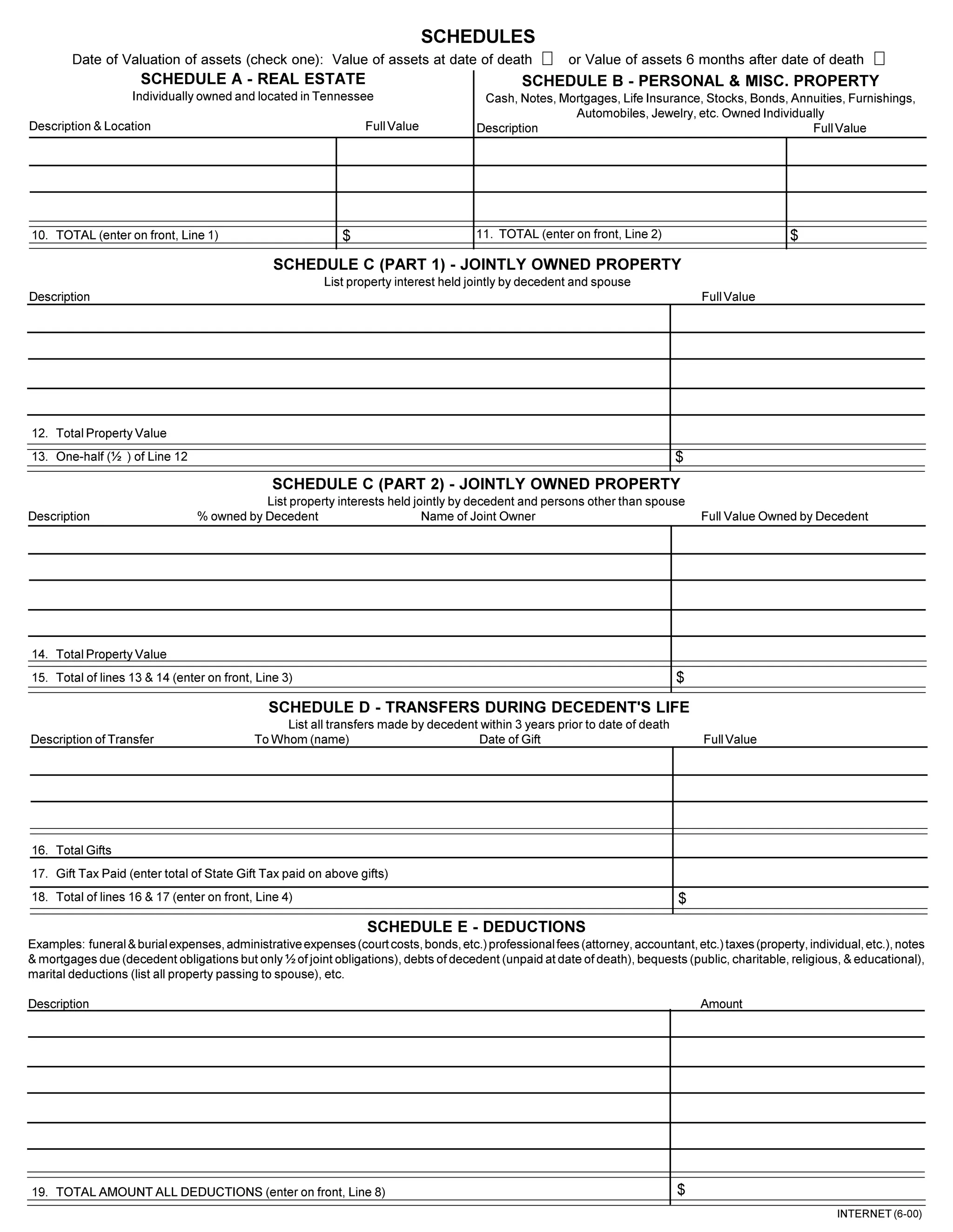 State Inheritance Tax Return (Short Form) | PDF | Personal Taxes ...