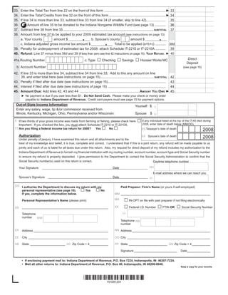 2008 IT-40 Income Tax Form | PDF