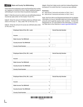 Indiana Household Employment Taxes | PDF