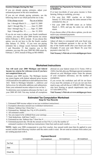 MI-1040ES_michigan.gov documents taxes | PDF