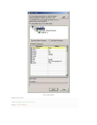 descriptive programming | PDF