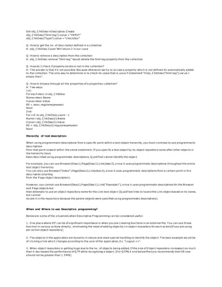 descriptive programming | PDF