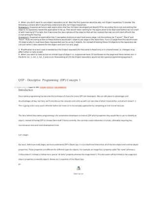 descriptive programming | PDF