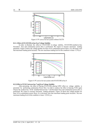 Power Flow Study and Performance of STATCOM and TCSC in Improvement Voltage Stability and ...