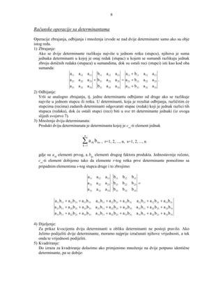 Matrice i Determinante | PDF
