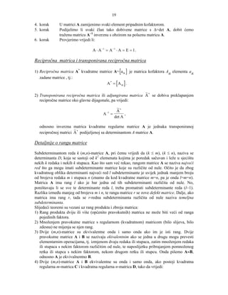 Matrice i Determinante | PDF