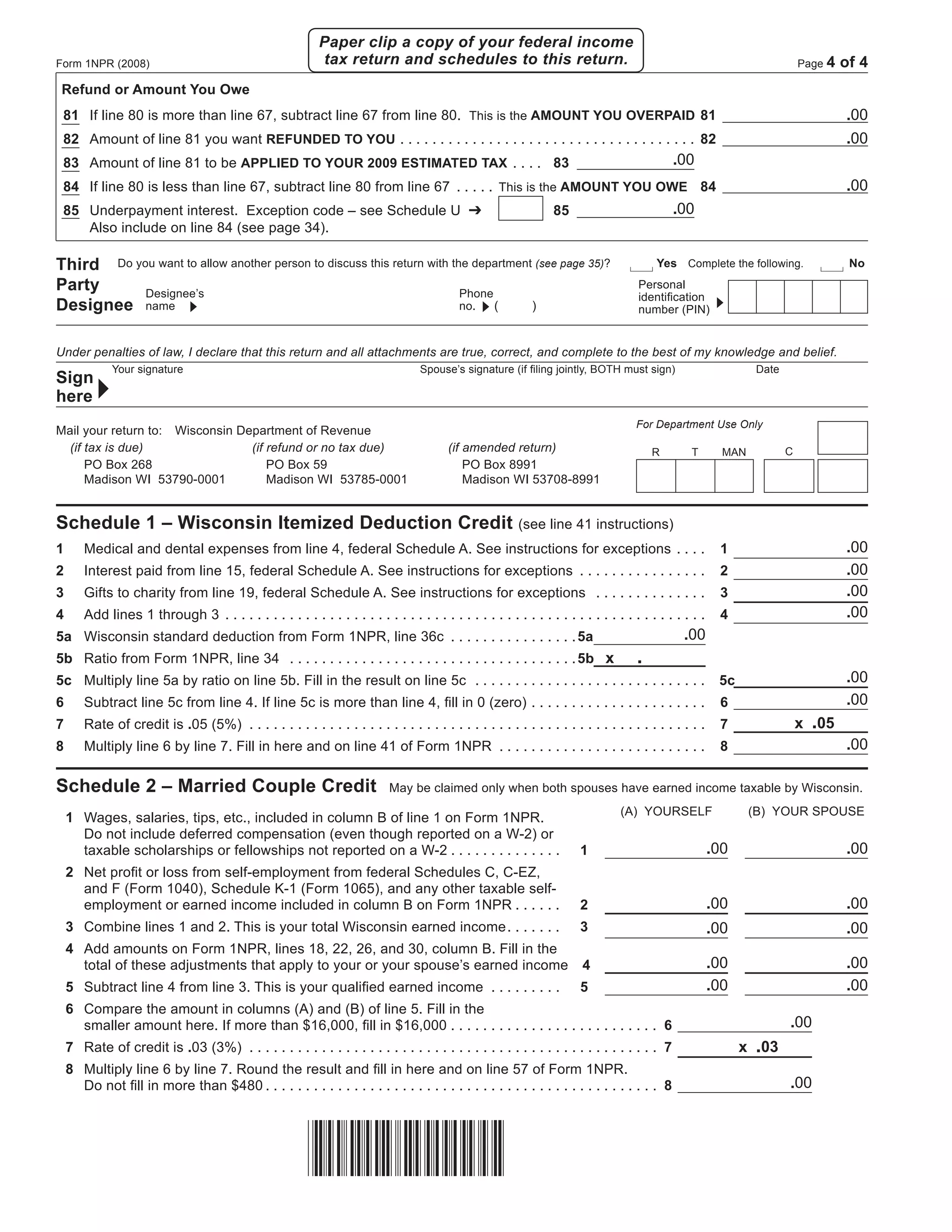 Form 1NPR | PDF
