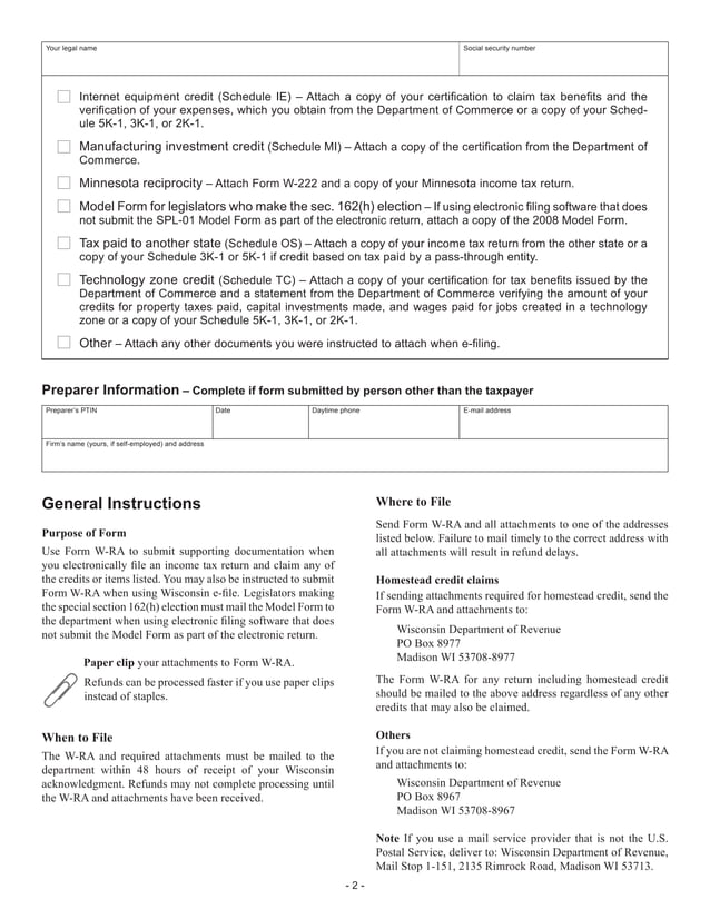 Form W-RA | PDF