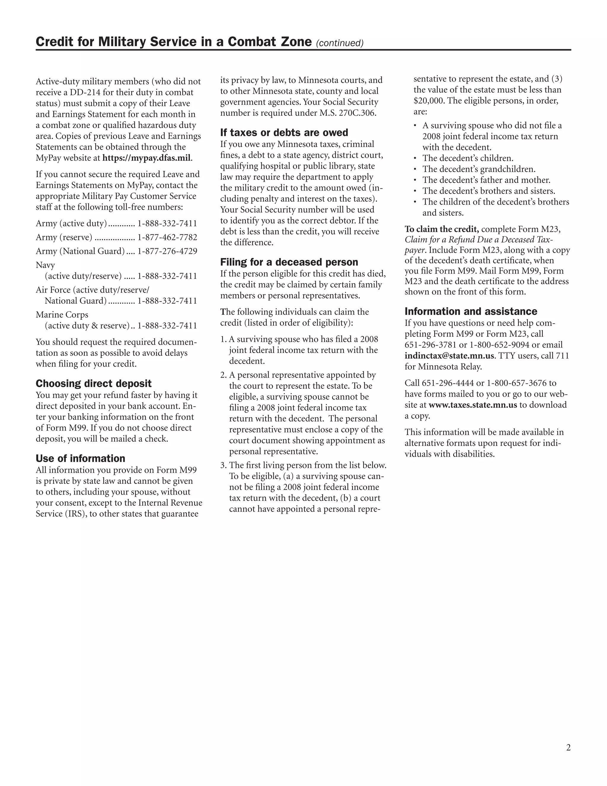 M99 (2008) taxes.state.mn.us