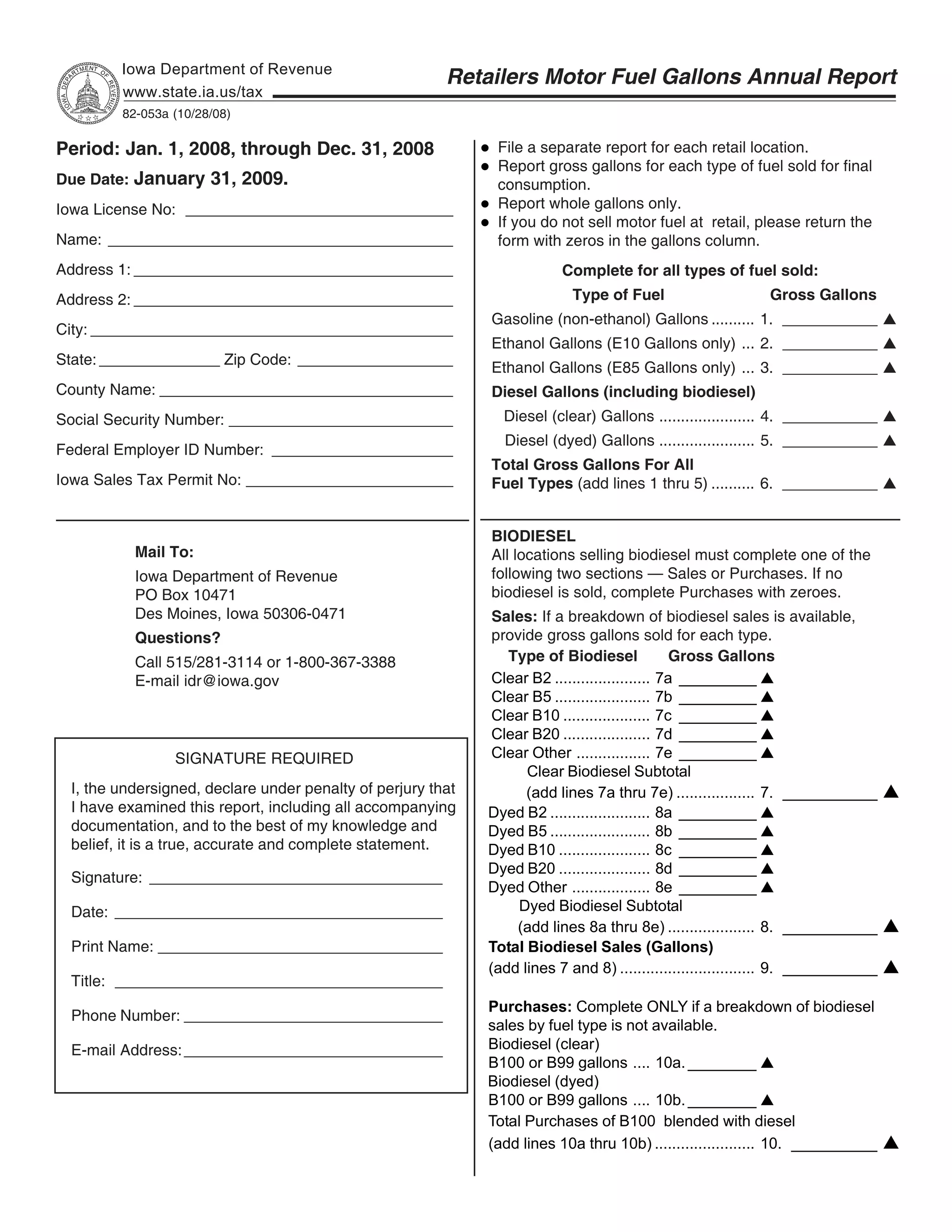 state.ia.us tax forms 82053 | PDF