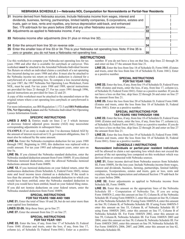 revenue.ne.gov tax current f_nol | PDF