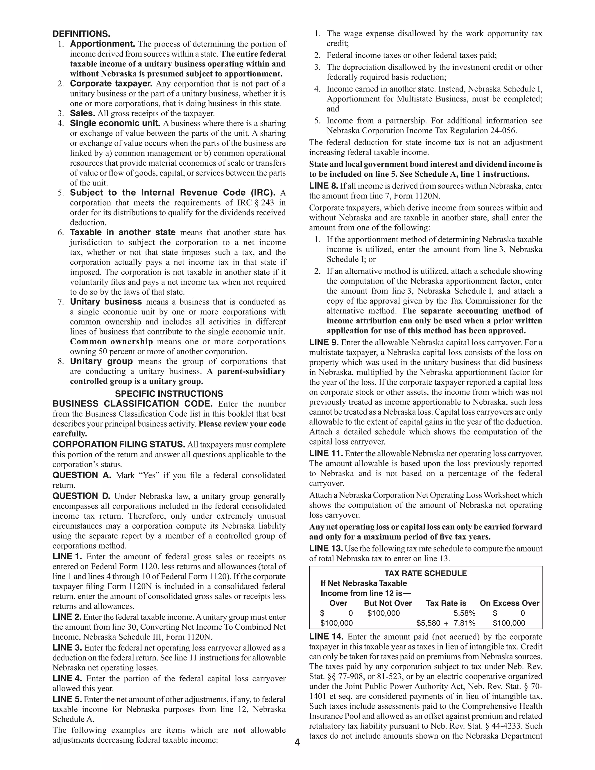 revenue.ne.gov tax current f_1120n_inst | PDF