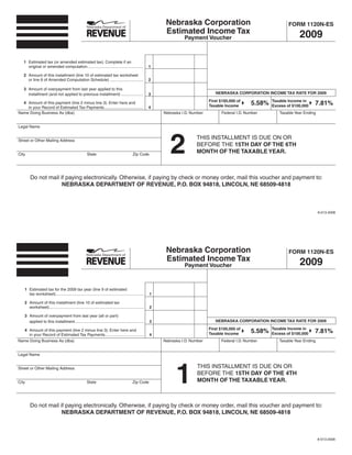 revenue.ne.gov tax current f_1120nes_2009 | PDF