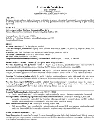 Prashanth_Balaboina | PDF | Computer Software and Applications | Computing