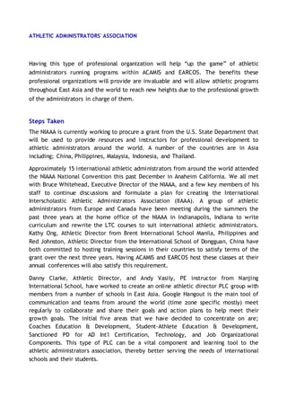 AD Association Proposal | PDF